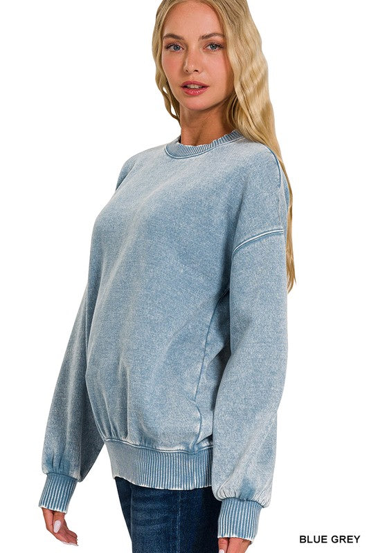 Garment Washed Pull Over – Miss Scarlett Boutique