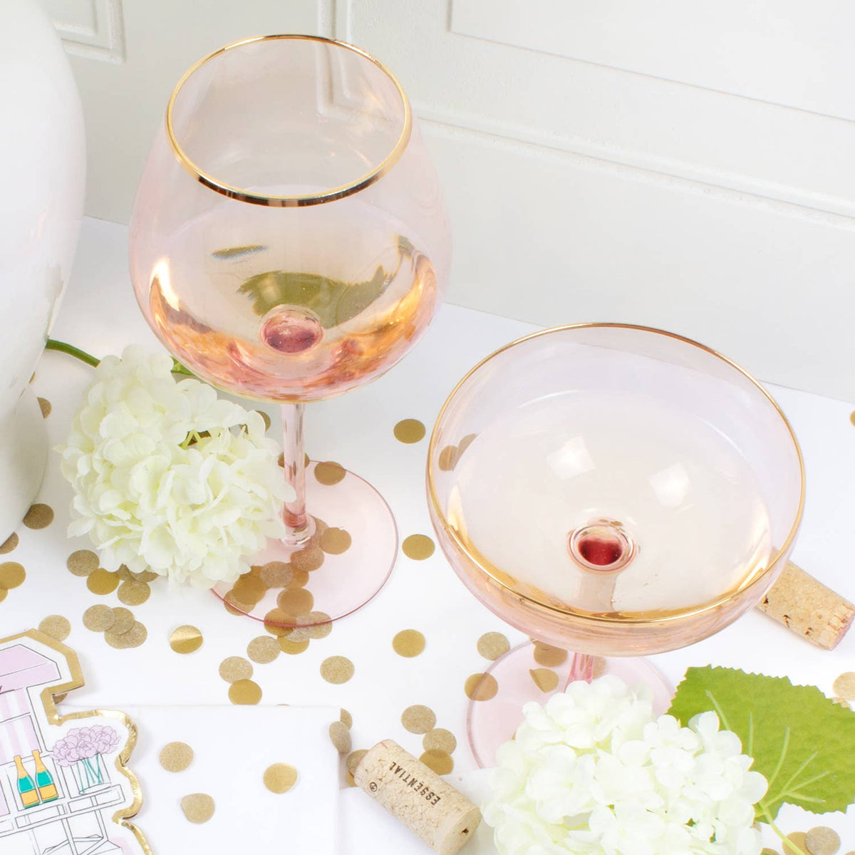 Light Pink Wine Glass – Miss Scarlett Boutique